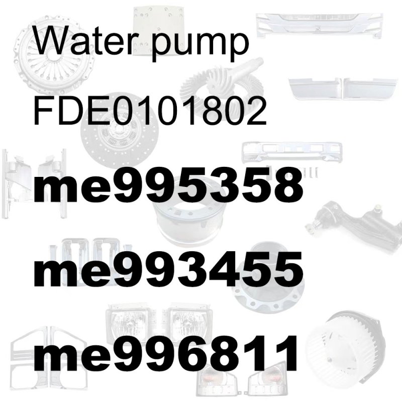 Water pump me995358 me993455 me996811 – HINO ISUZU FUSO UD Truck Spare ...
